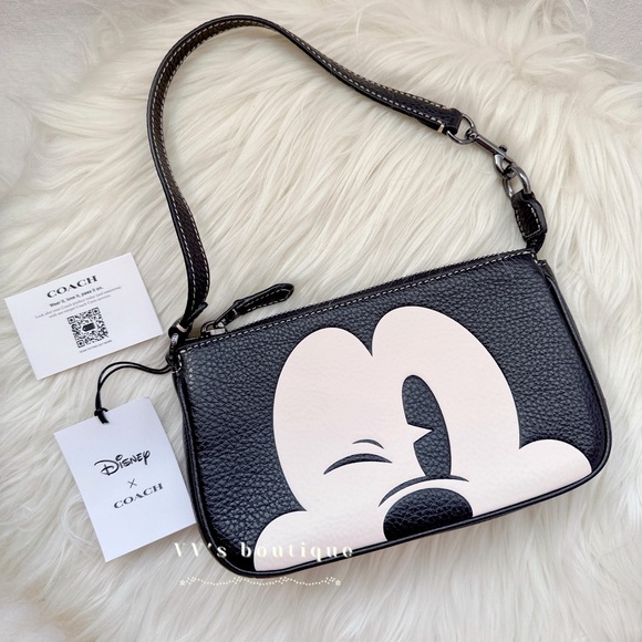 Coach | Bags | Nwt Disney X Coach Nolita 9 With Wink Mickey Mouse Black ...